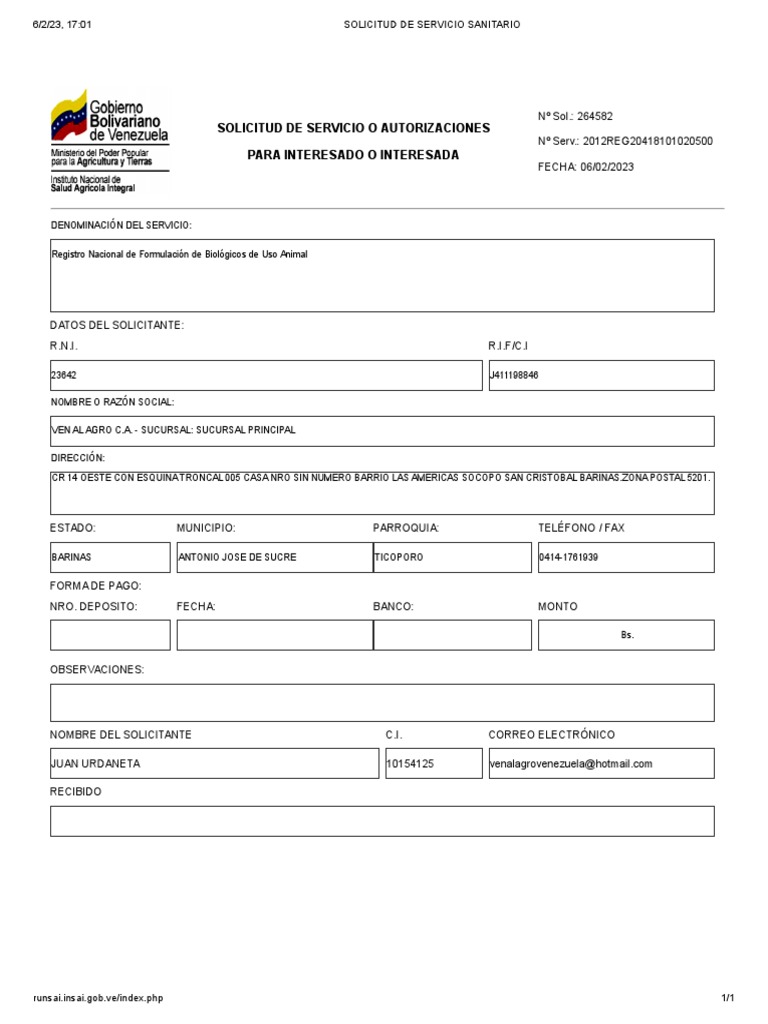 Sistema RUNSAI - INSAI1 | PDF | Industrias de servicio