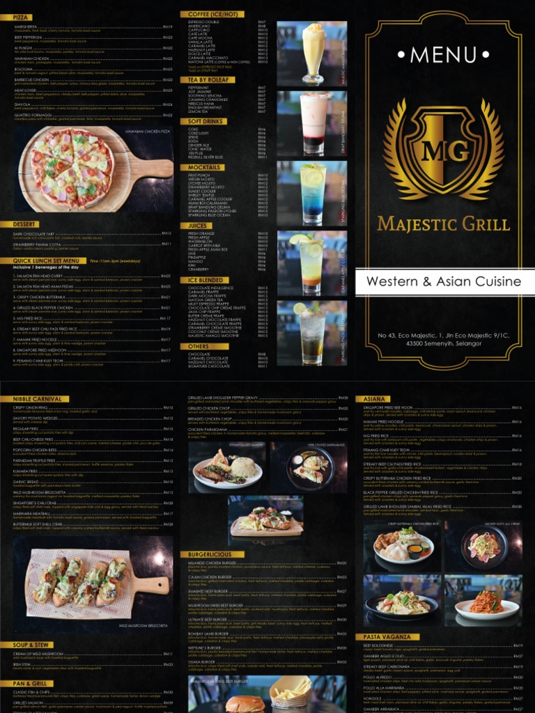Menu Majestic Grill (C Fold) | PDF