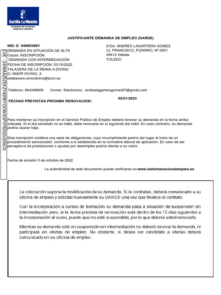 Darde 04860308V | PDF