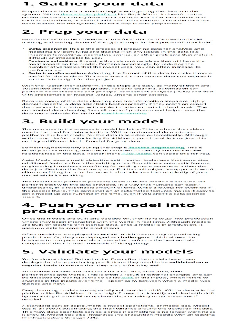 Data Science Automation | PDF