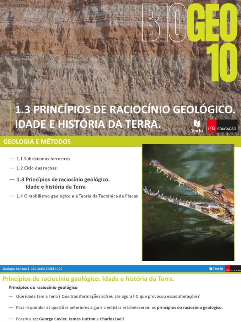 Idade e História da Terra | PDF | Geologia | Fóssil