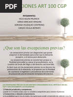 Excepciones Previas Según El Artículo 100 Del CGP | PDF | Demanda ...