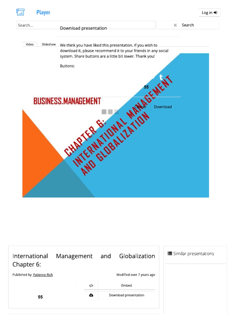International Management and Globalization | PDF