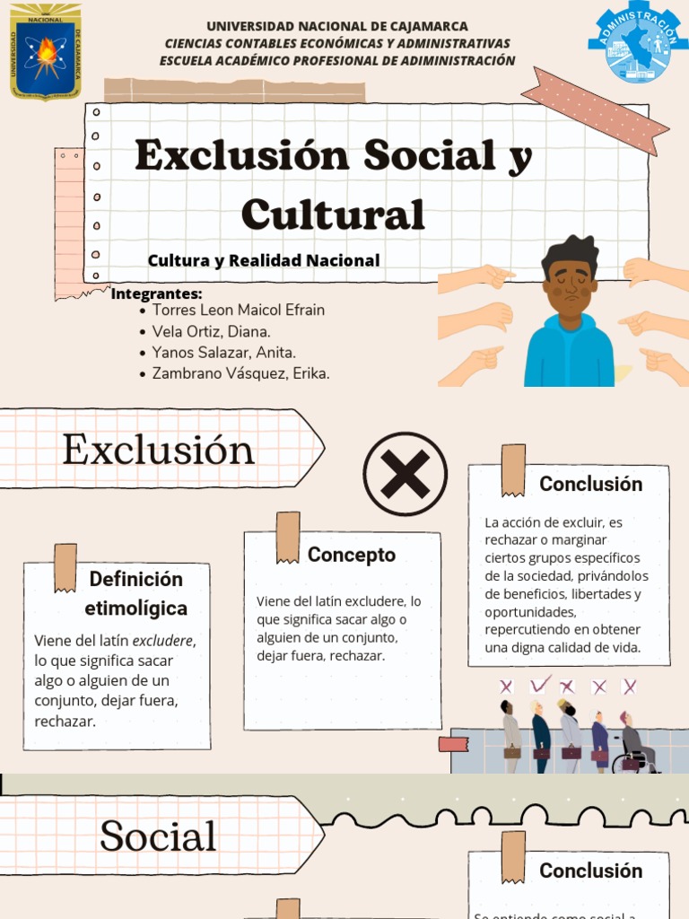 Exclusión Social y Cultural | PDF | Exclusión social | Sociedad