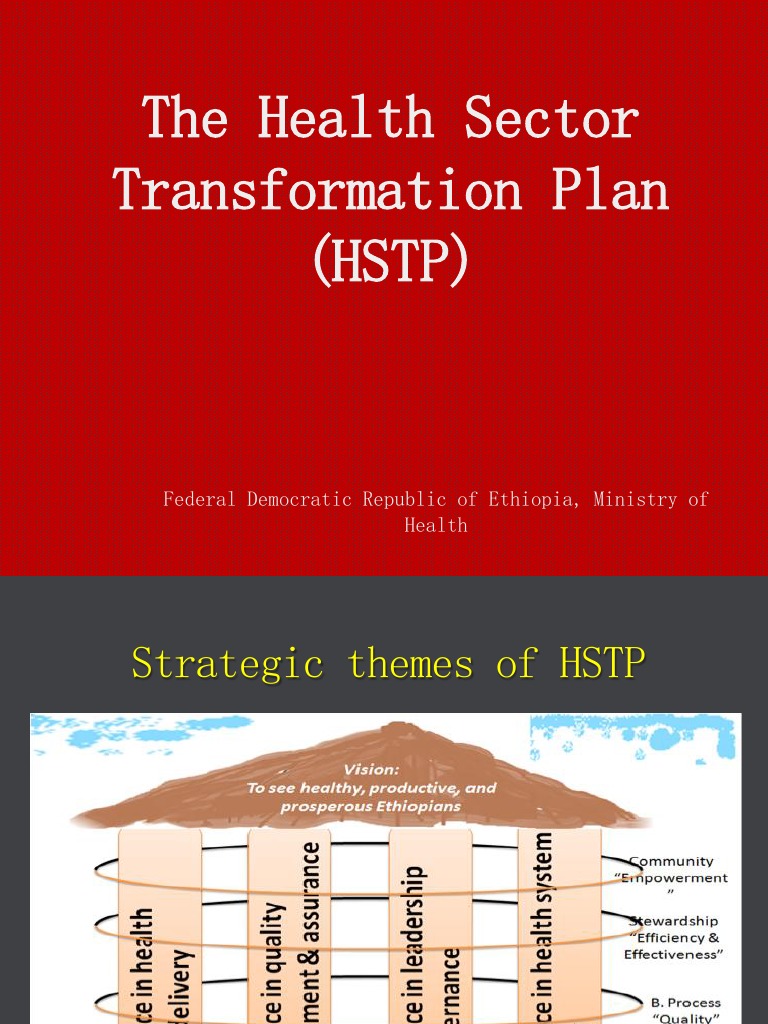 Ethiopia Health Sector Transformation Plan | PDF | Social Science ...