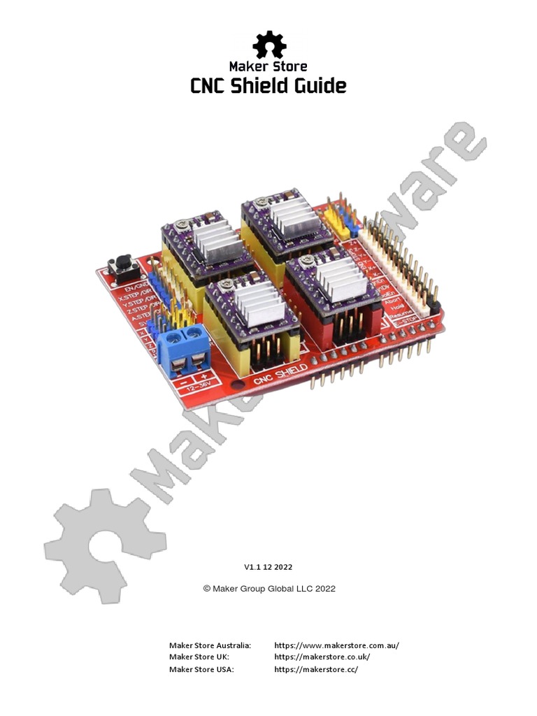 CNC Shield Guide v1.0 | PDF | Numerical Control | Arduino
