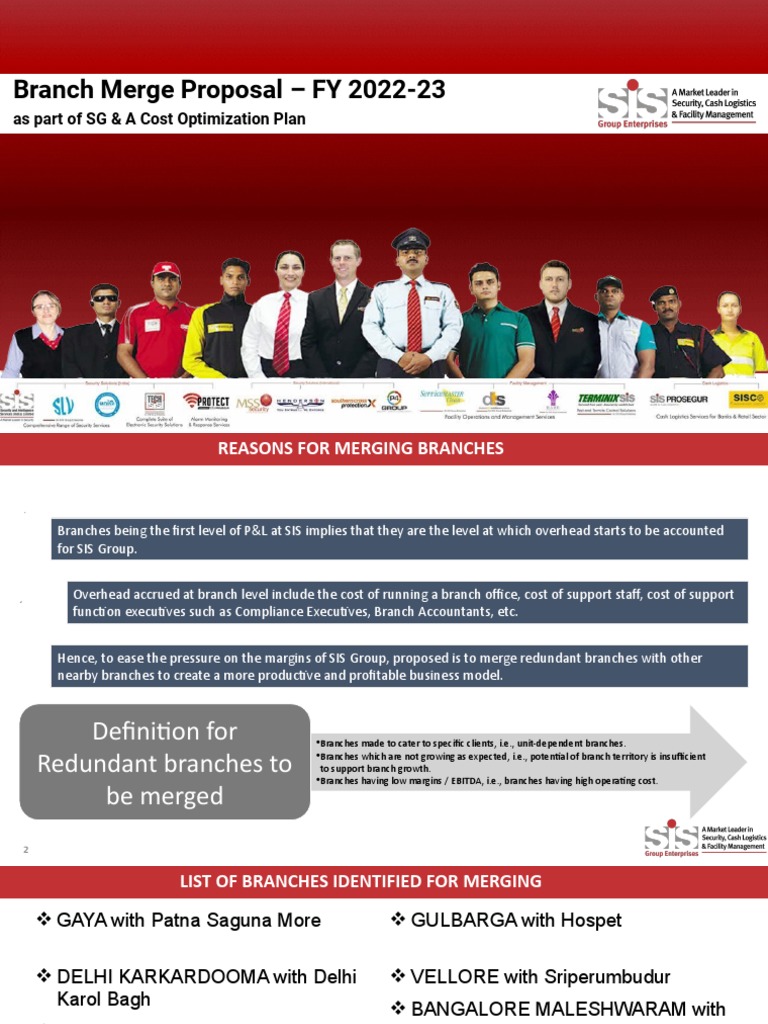 Branch Merge Proposal - FY 2022-23 - Final (SIS) | PDF | Business ...