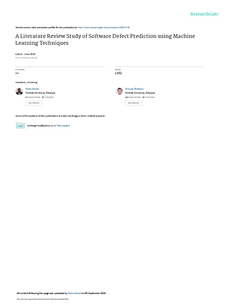 Software Defect Using Machine Learning Approach | PDF