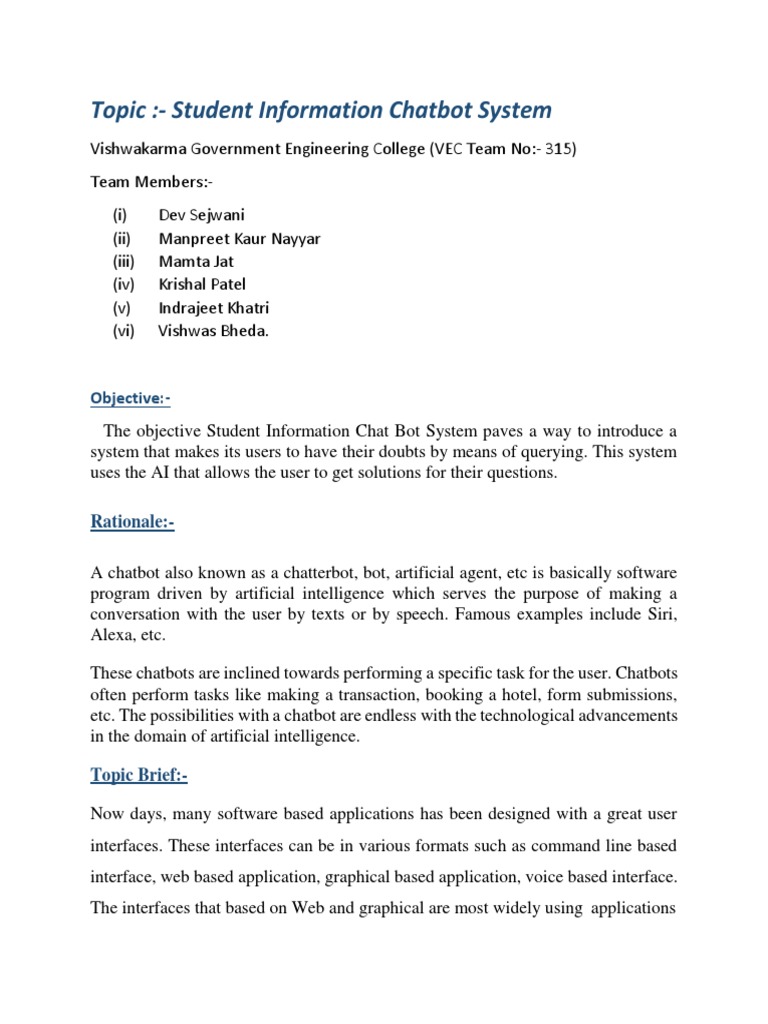 IBM Project Concept Note (Deliverable - 1) | PDF | Software Engineering | Computing