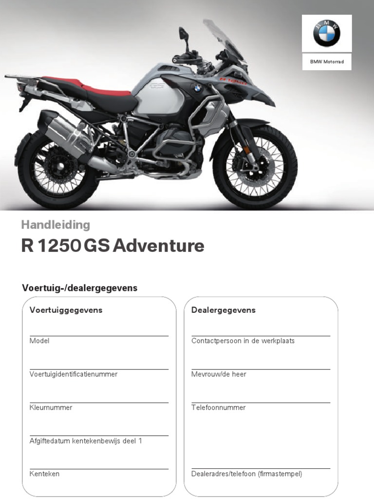 BMW R1250 GSA 2018 EXCLUSIVE Manual | PDF