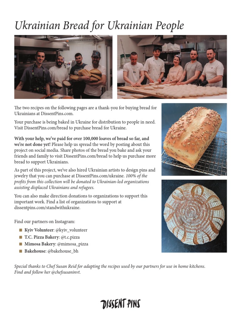 Ukrainian Bread Recipes From Dissent Pins | PDF | Breads | Flour