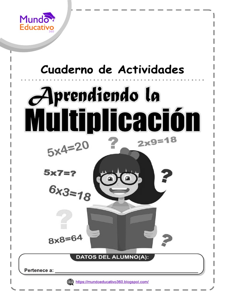 Cuaderno Aprendiendo La Multiplicación Me360 | PDF