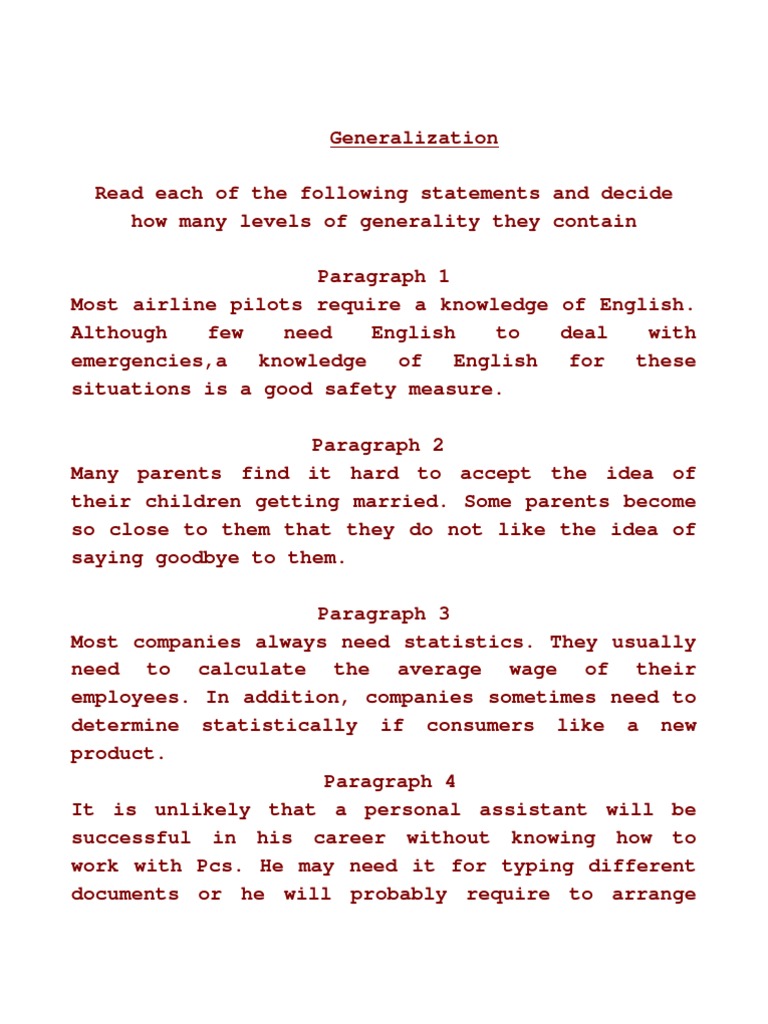 Generalization | PDF