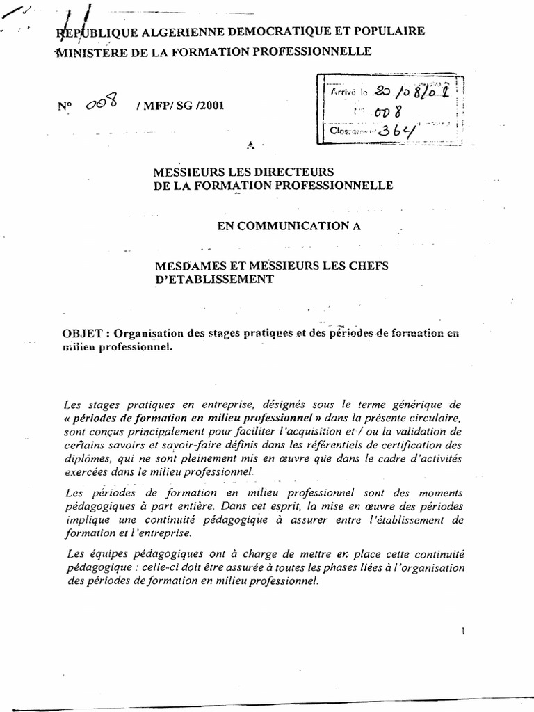 Stages Professionnels: Guide Pratique | PDF | Pédagogie | Expérience