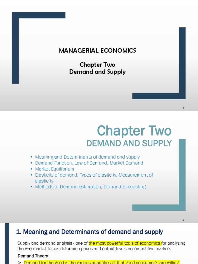 Chapter 2 - Demand and Supply | PDF | Demand | Price Elasticity Of Demand