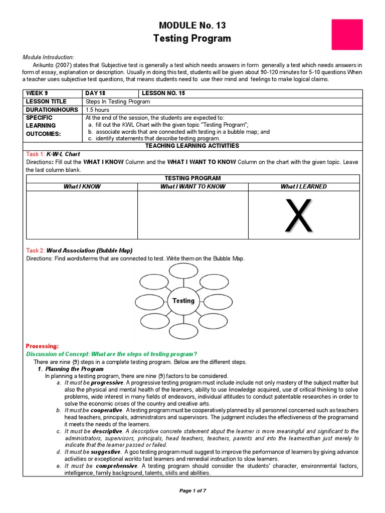 PCK3.6 Module13 | PDF | Learning | Cognition