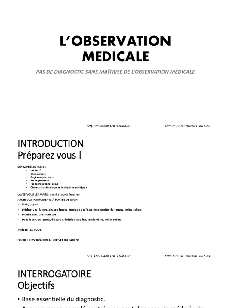Observation Médicale | PDF | Grossesse | Hôpital