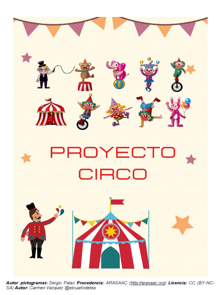 Vocabulario circo actividades | PDF