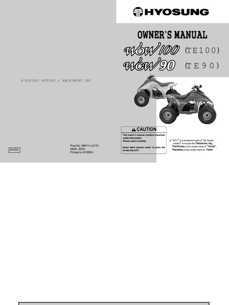 TE90+100 | PDF | Brake | Gasoline