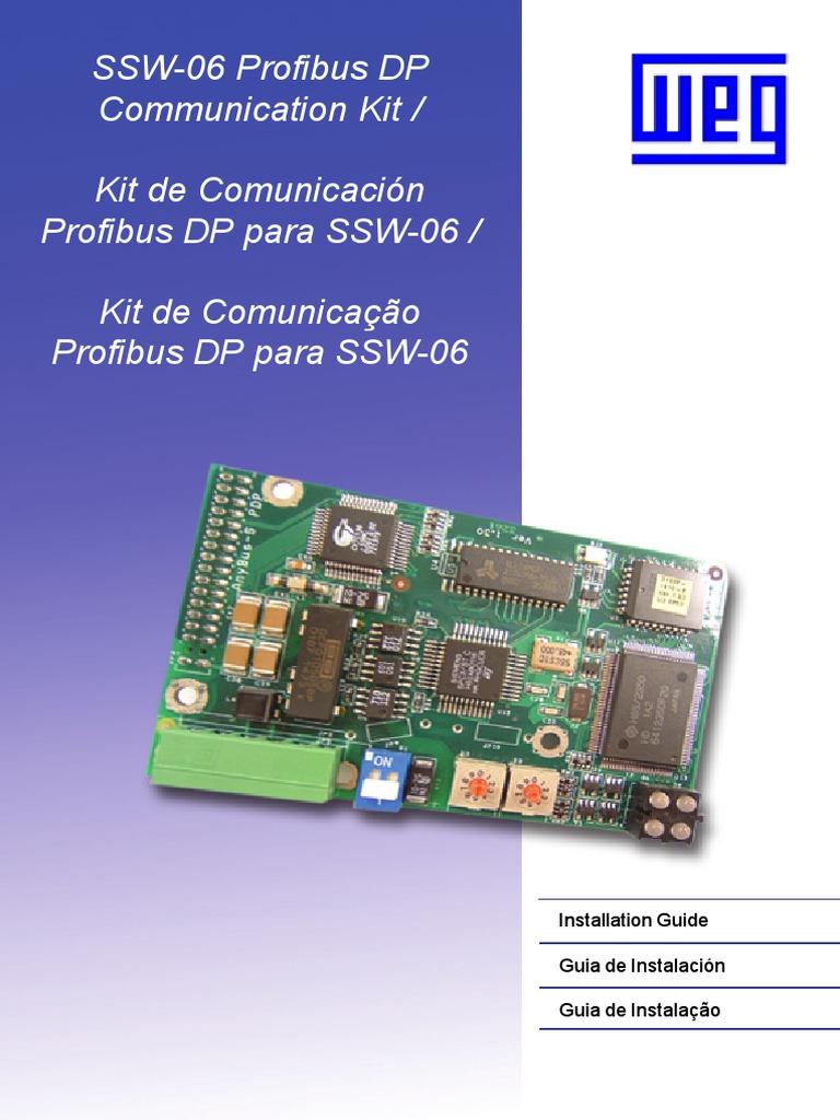 Instalação do Kit de Comunicação Profibus DP para o Soft-Starter SSW-06 ...