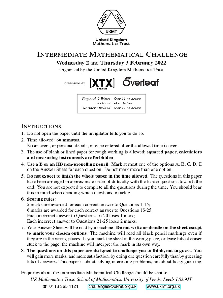 IMC 2022 Paper | PDF | Area | Mathematics