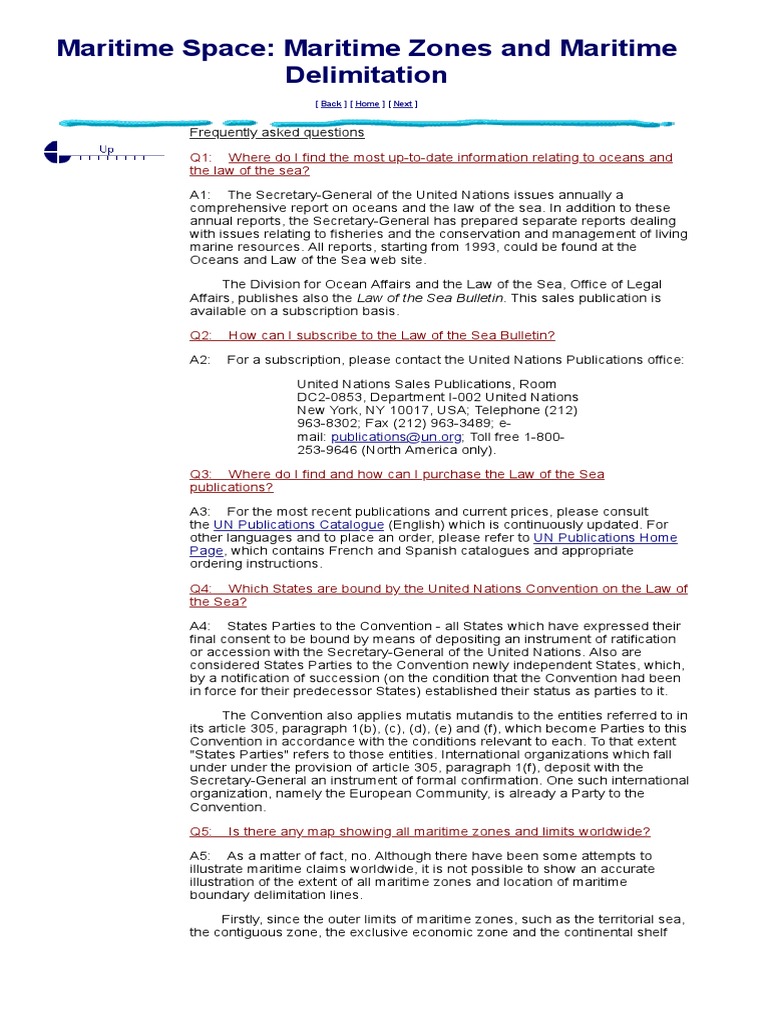 Maritime Space: Maritime Zones and Maritime Delimitation: (Back) (Home ...