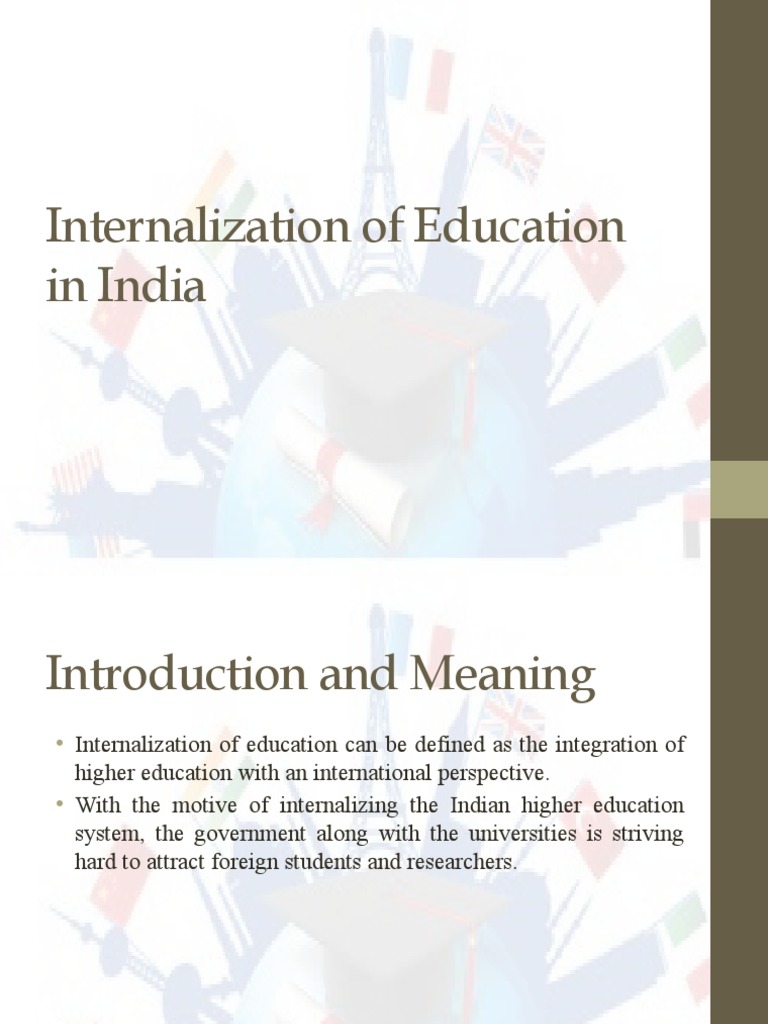 Internalization of Higher Education in India | PDF | International ...