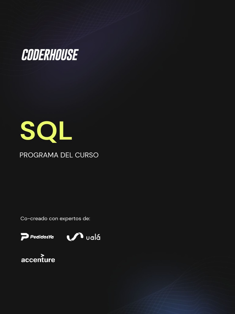 Programa Del Curso: Co-Creado Con Expertos de | PDF | SQL | Bases de datos