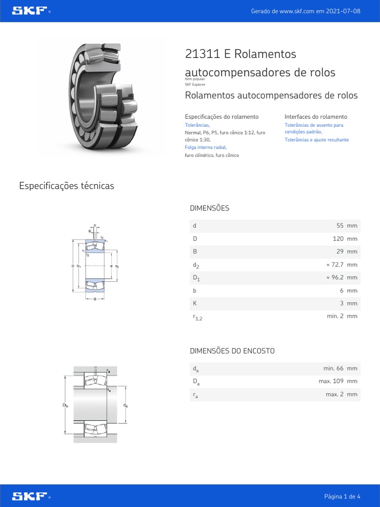 E Rolamentos Autocompensadores de Rolos - 20210708 | PDF | Software de ...