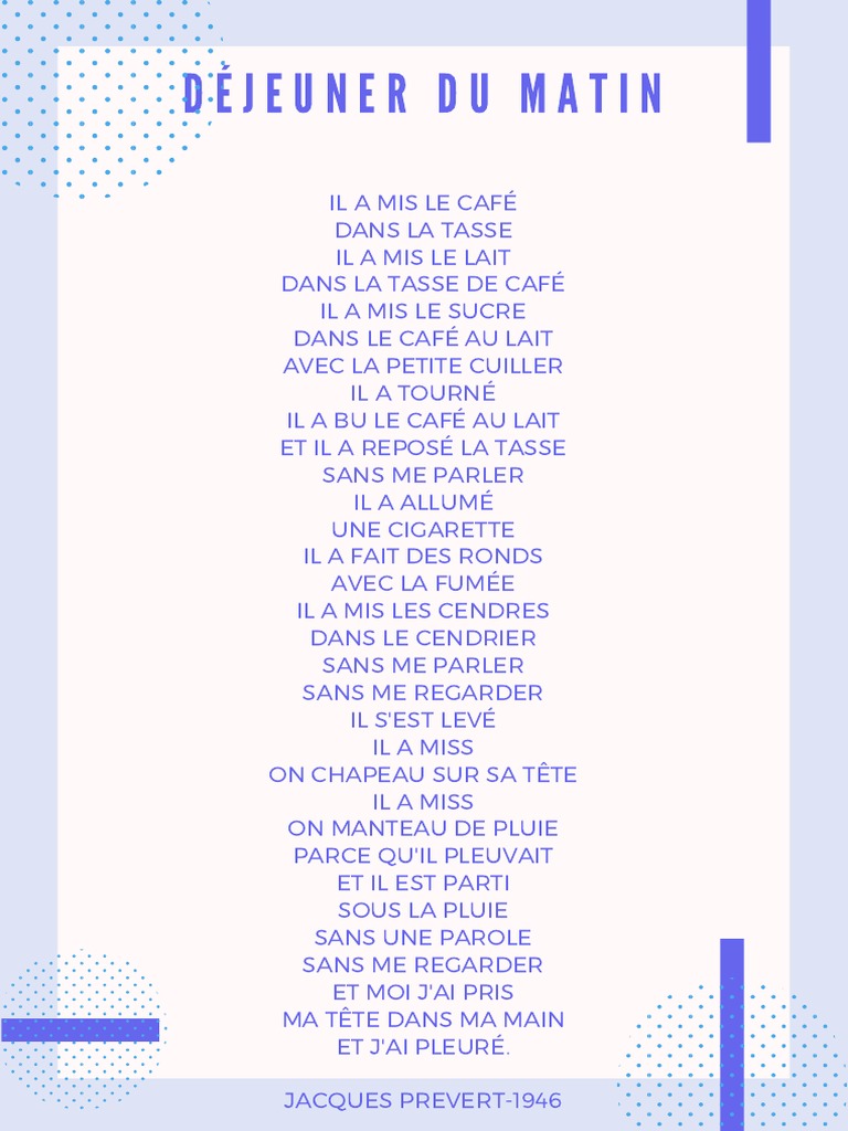 Déjeuner Du Matin | PDF