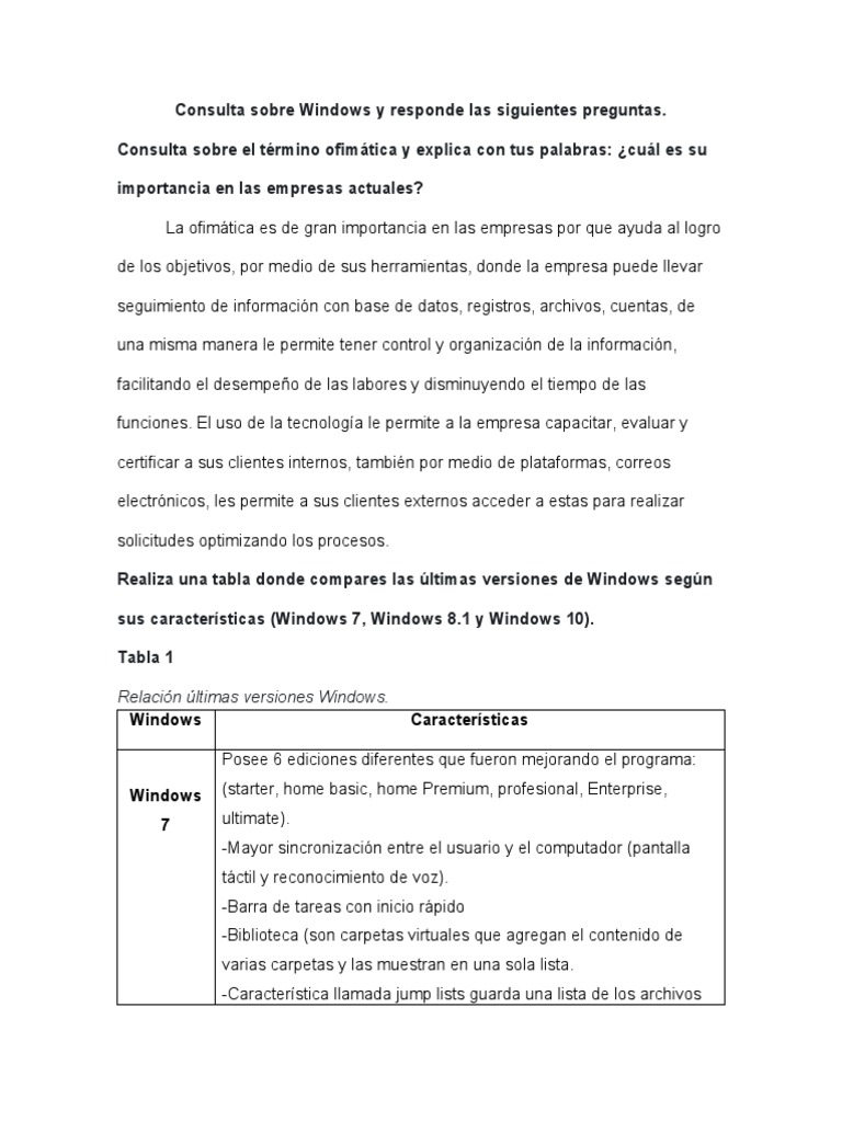 Taller - Semana 1 | PDF | Windows 10 | Microsoft Windows