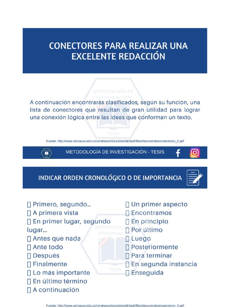 Conectores para Una Buena Redacción | PDF
