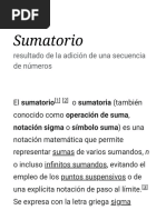 Notación Sumatorio o Sigma. Propiedades y Fórmulas | PDF | Suma ...