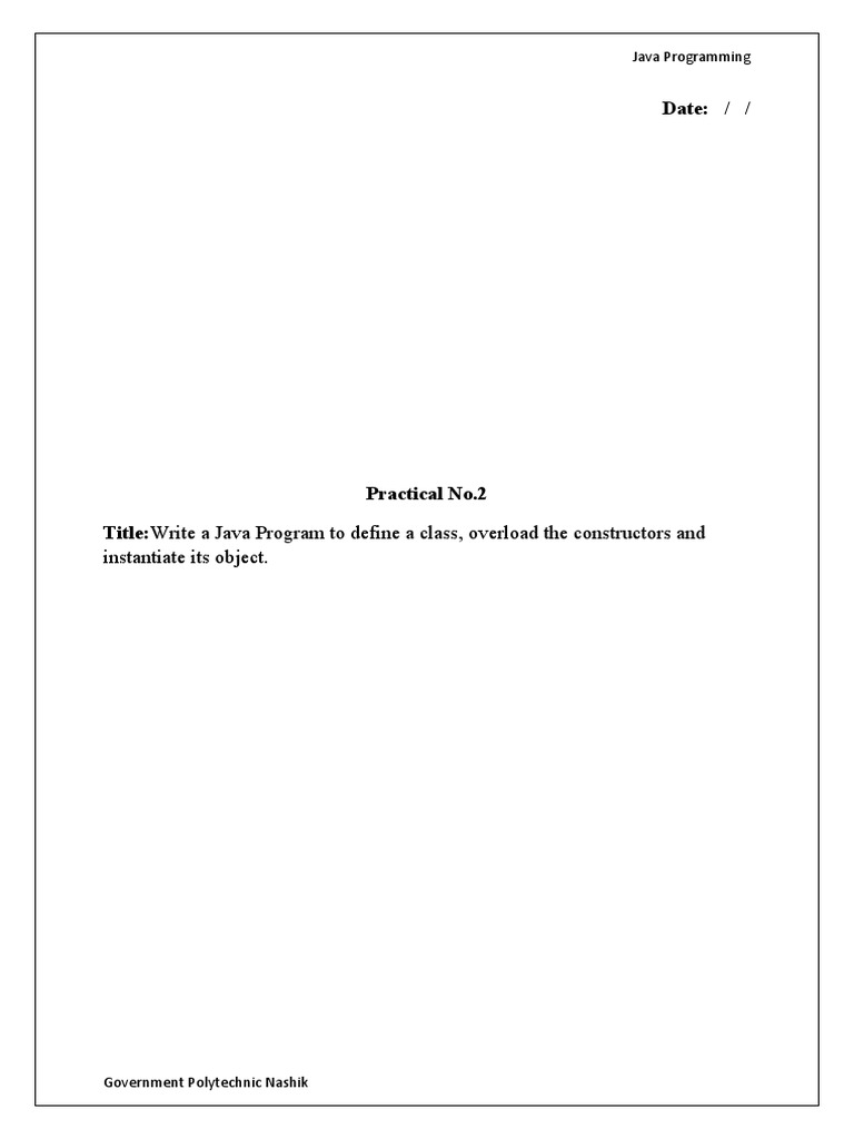 Java 2 Download Free Pdf Programming Constructor Object Oriented Programming