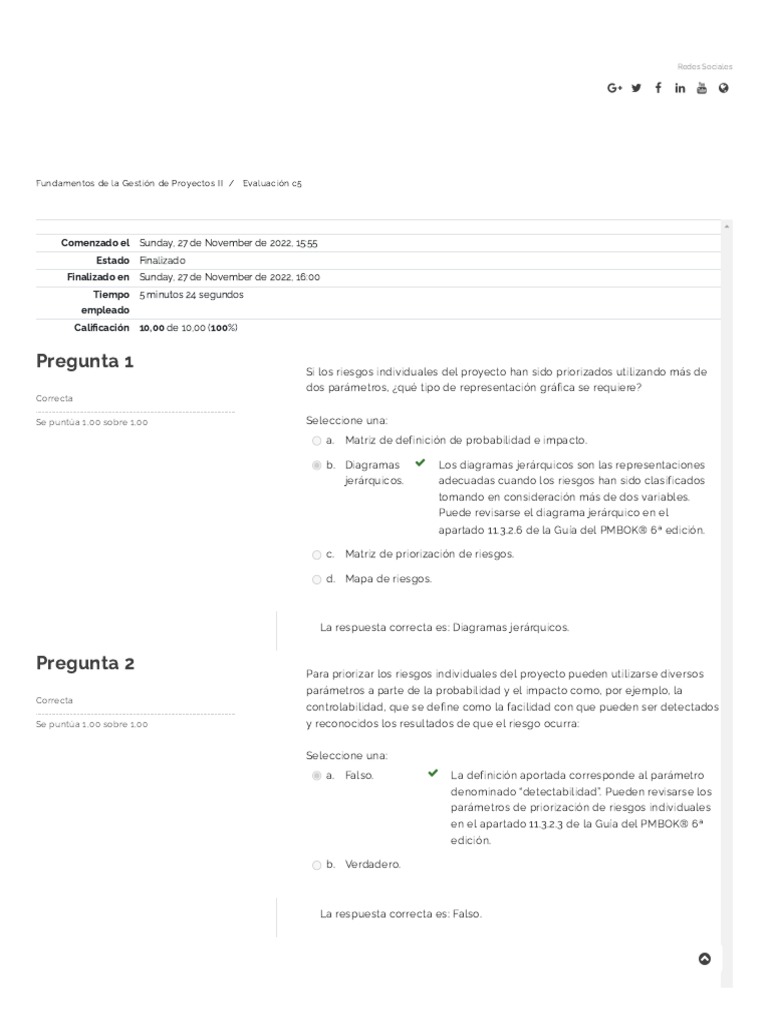 Respuestas Evaluación Clase 4 | PDF