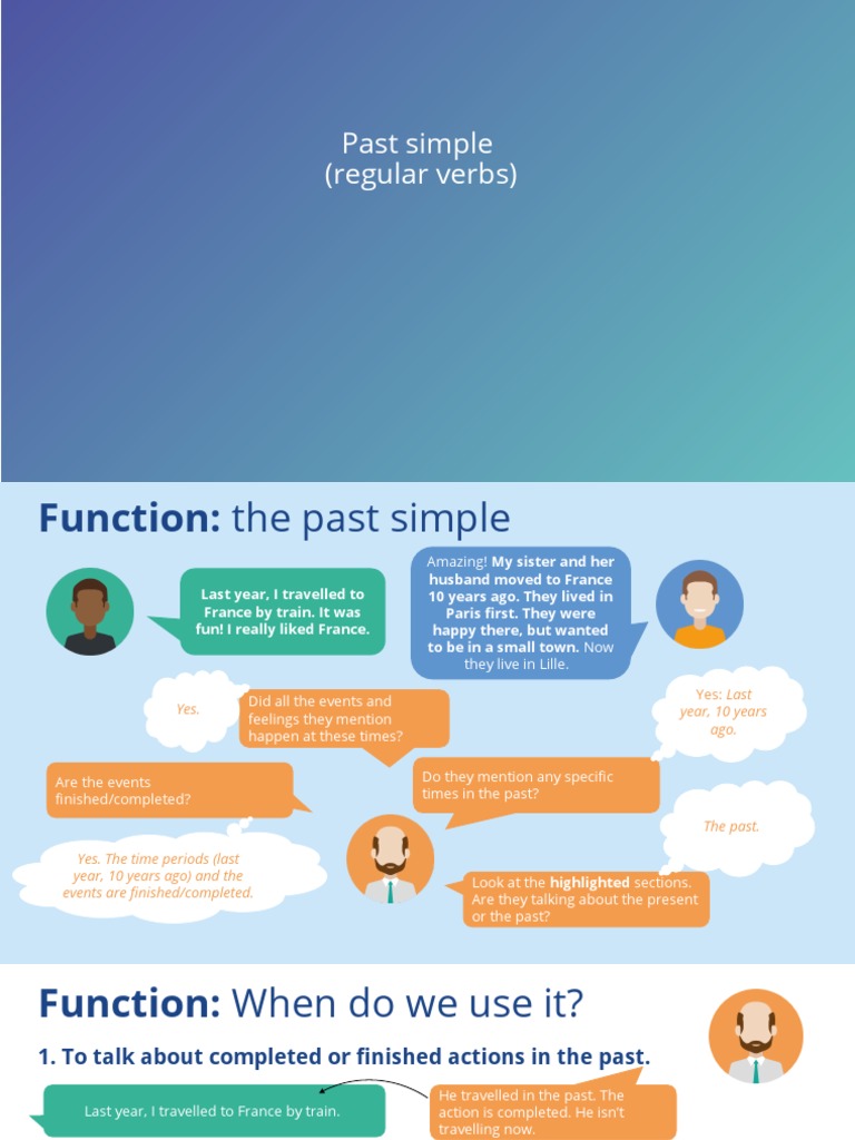 Past Simple Regular | PDF | Verb | English Language