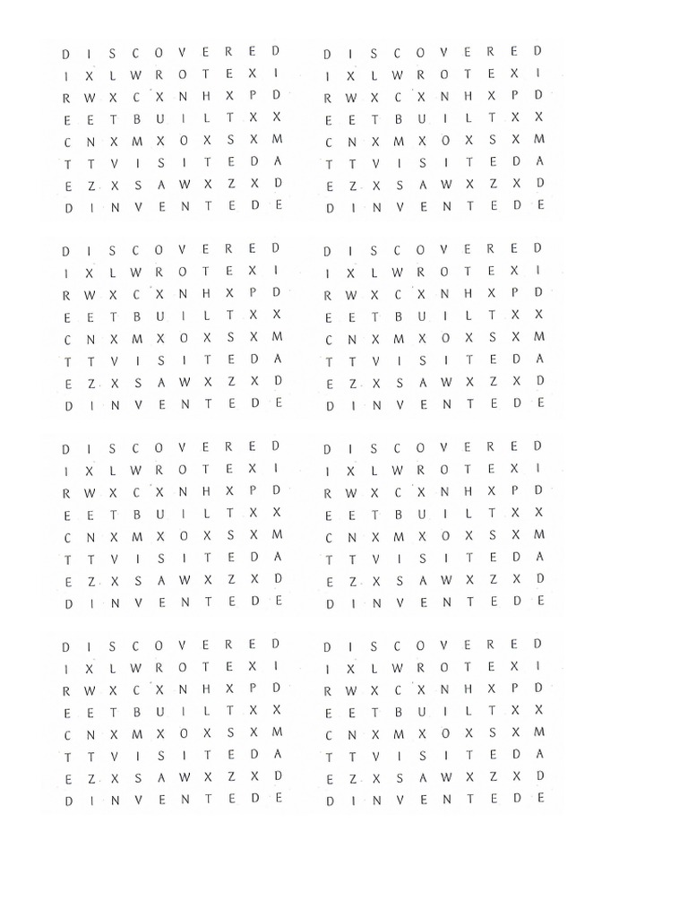 Simple Past Sopa de Letras | PDF