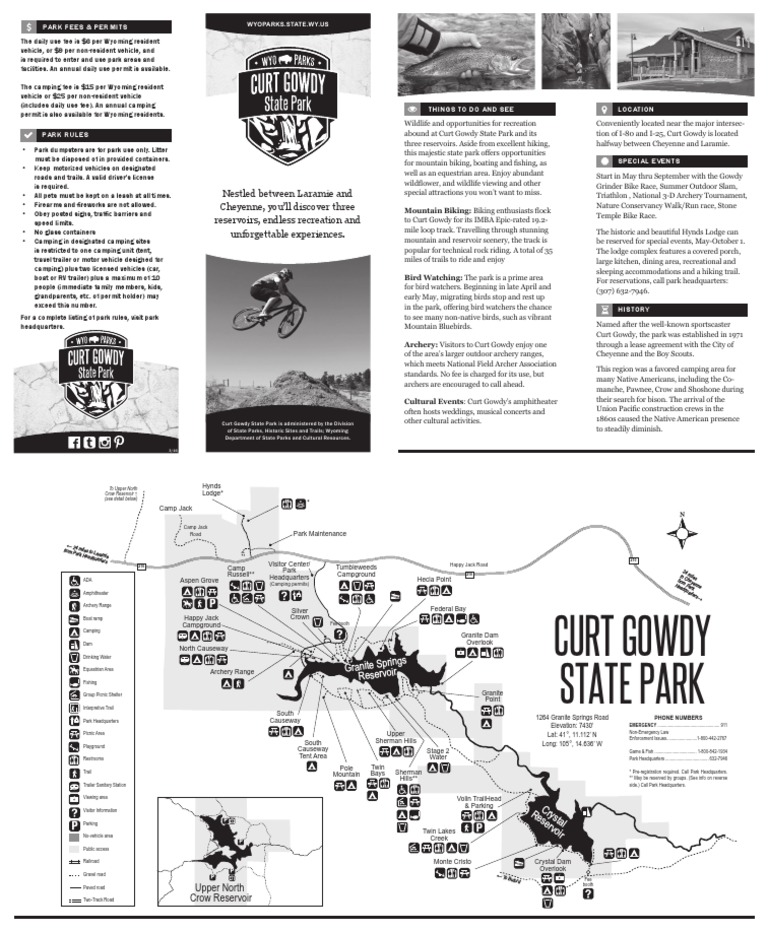 Curt Gowdy Brochure & Map | PDF | Camping | Outdoor Recreation