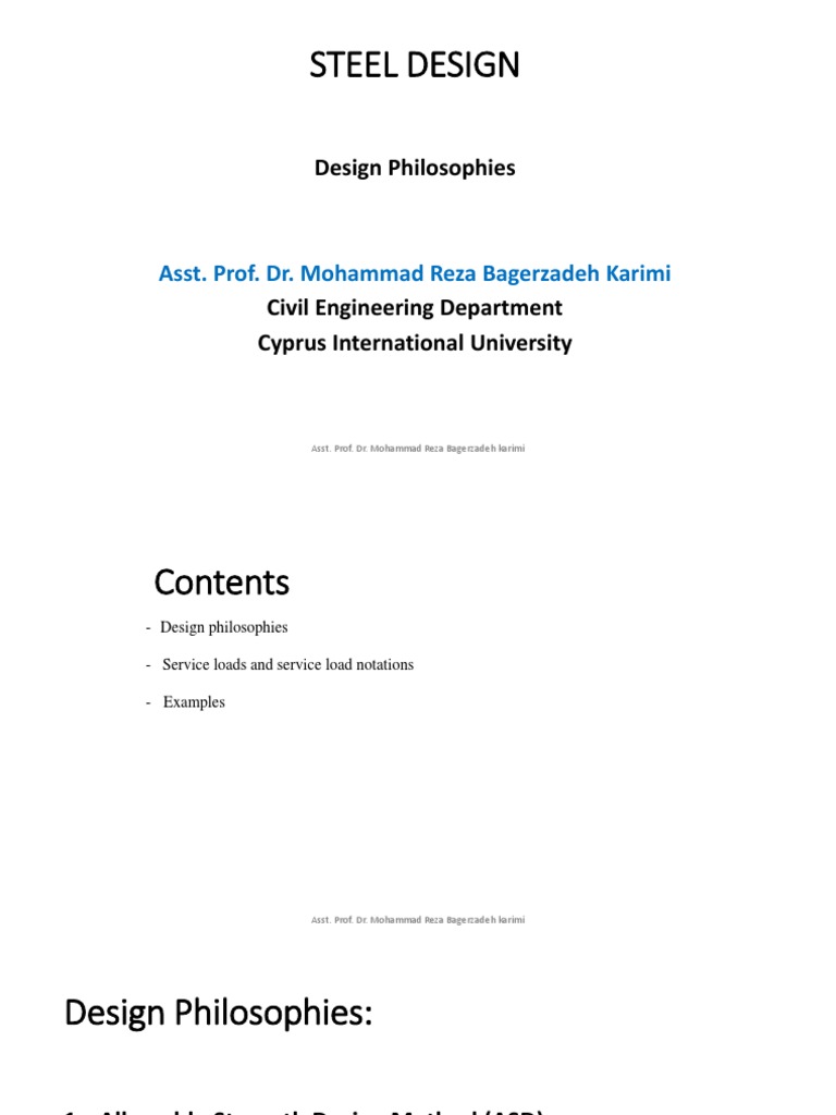 CVLE472-LECTURE 3-Design Philosophies | PDF | Strength Of Materials | Bending