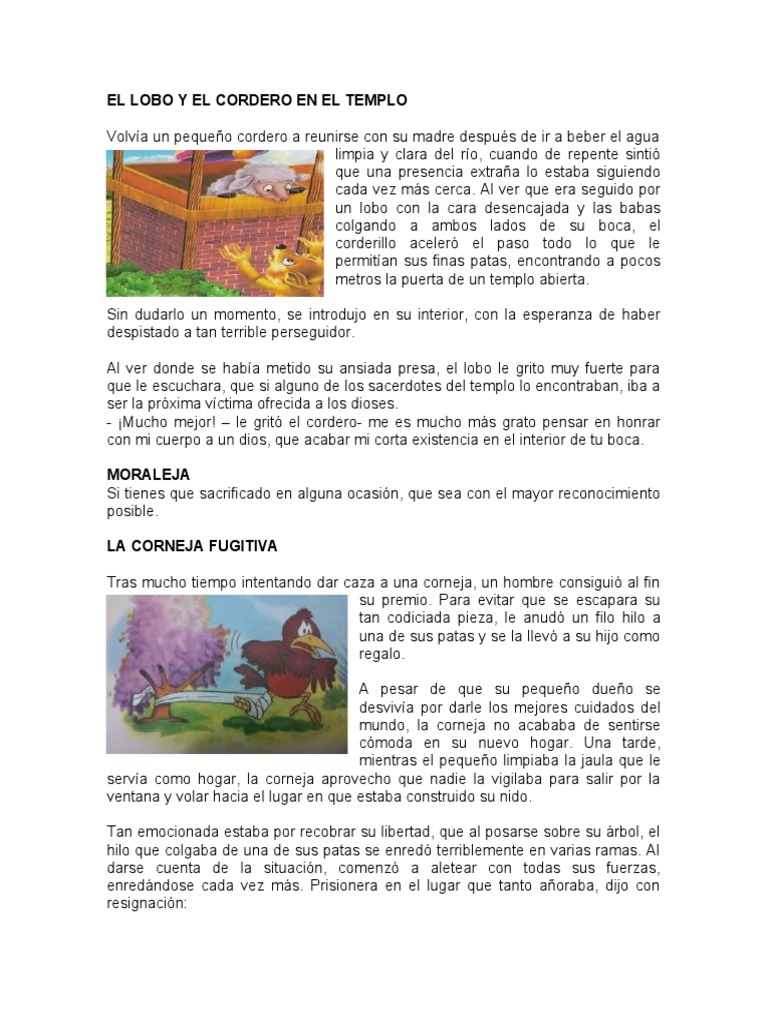20 Fabulas | PDF | Pollo