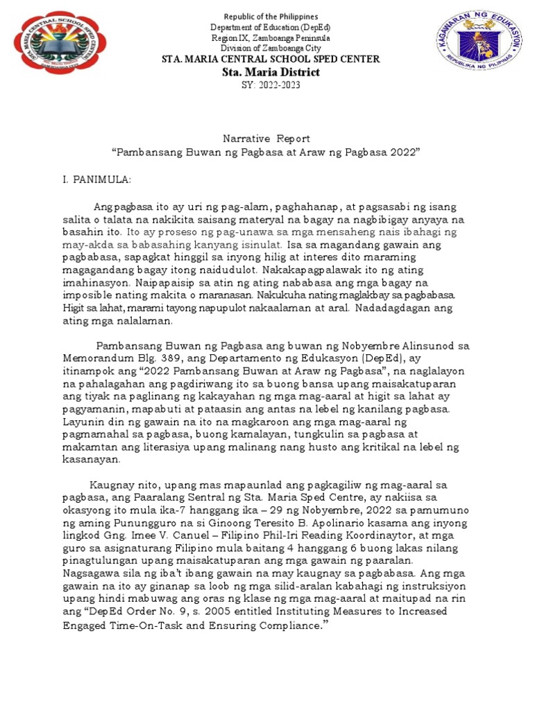 Pambansang Buwan NG Pagbasa | PDF