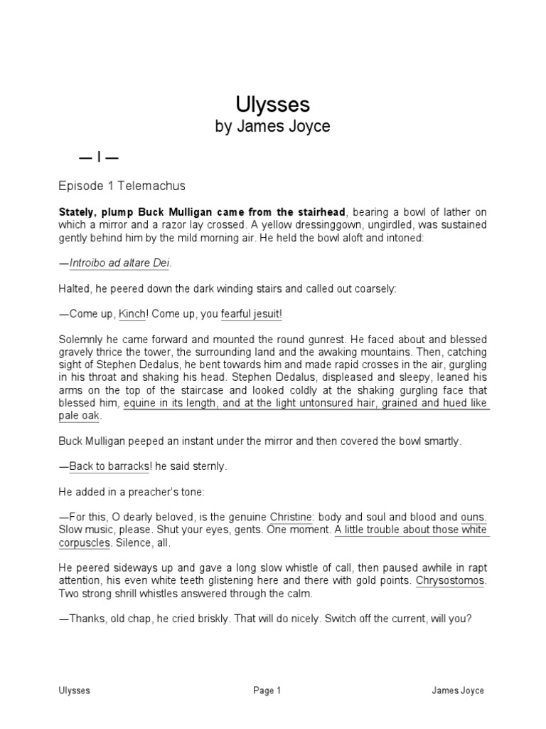 Ulysses: by James Joyce | Download Free PDF | Ulysses (Novel) | James Joyce