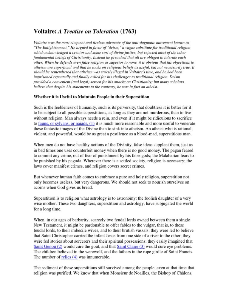 Voltaire | PDF | Atheism | Deism