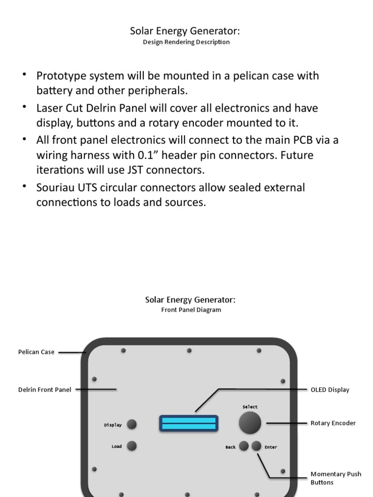 Solar Energy Generator Layout Diagram | PDF | Microcontroller | Electrical Connector