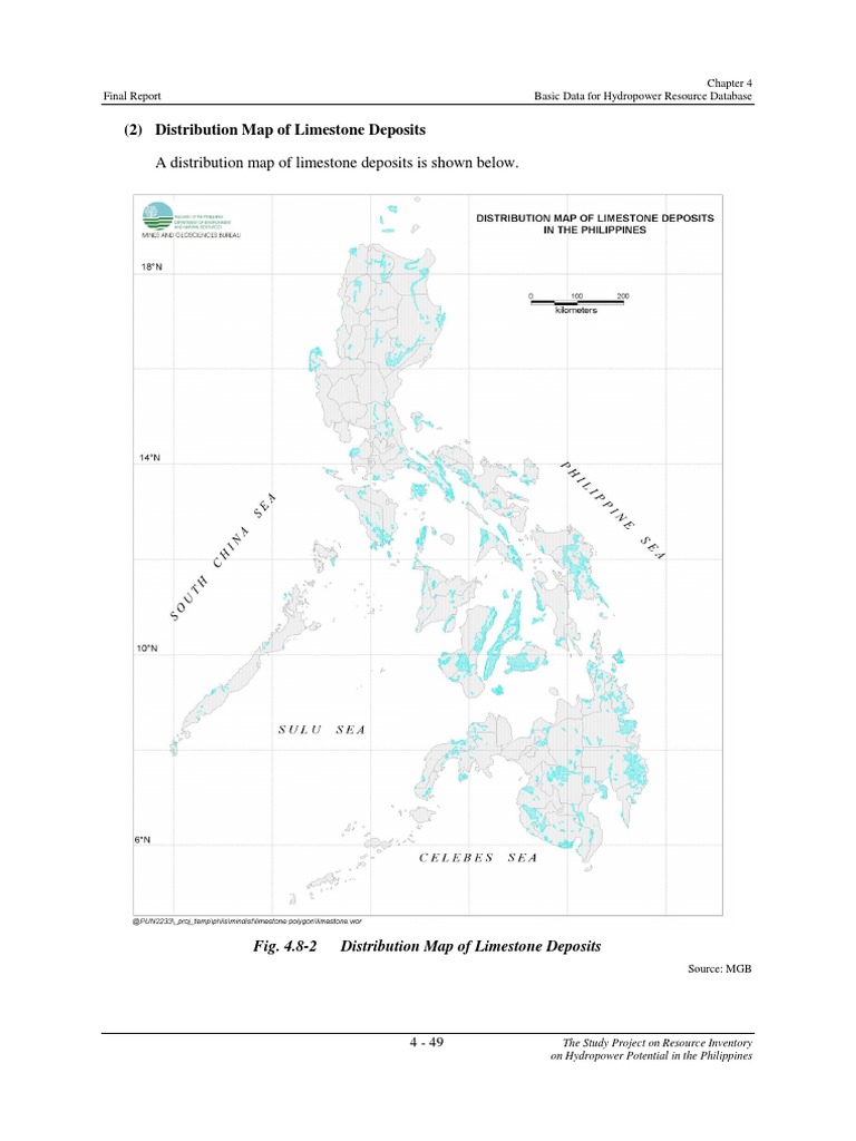 Limestone Deposits and Hazards Map | PDF | Environmental Impact ...