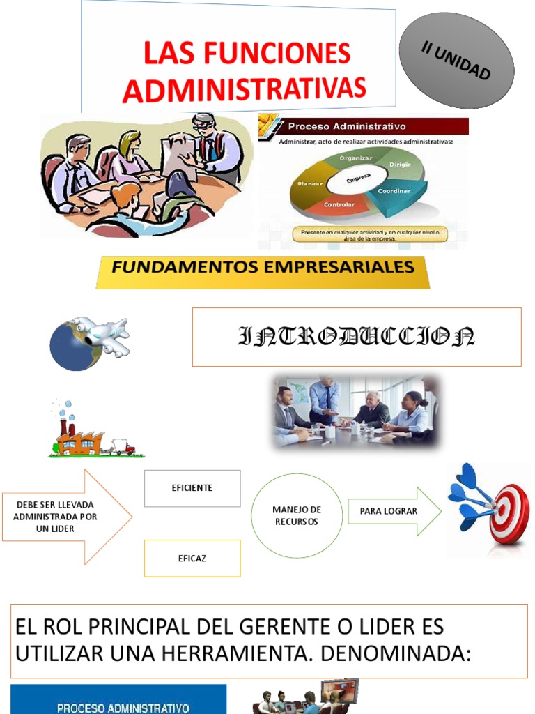 Las Funciones Administrativas | PDF | Planificación | Economias