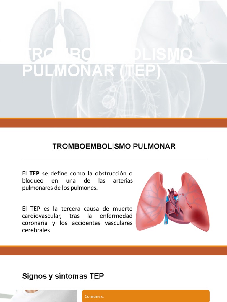 Tromboembolismo Pulmonar (Tep) | PDF