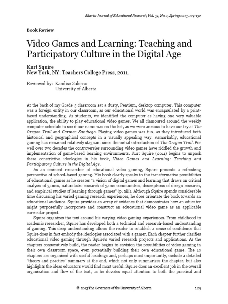 Cassidy & Paisley Music-Games A Case Study of Their Impact | PDF | Video Games | Flow (Psychology)
