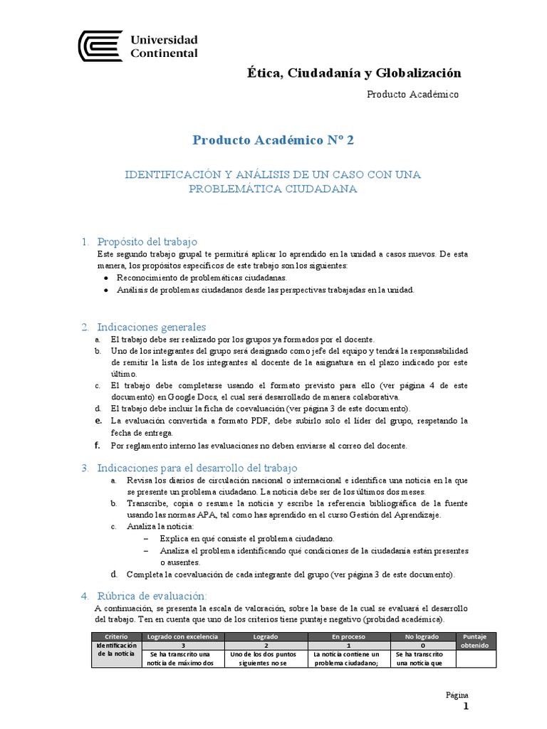 Producto Academico 02 (Entregable) | PDF