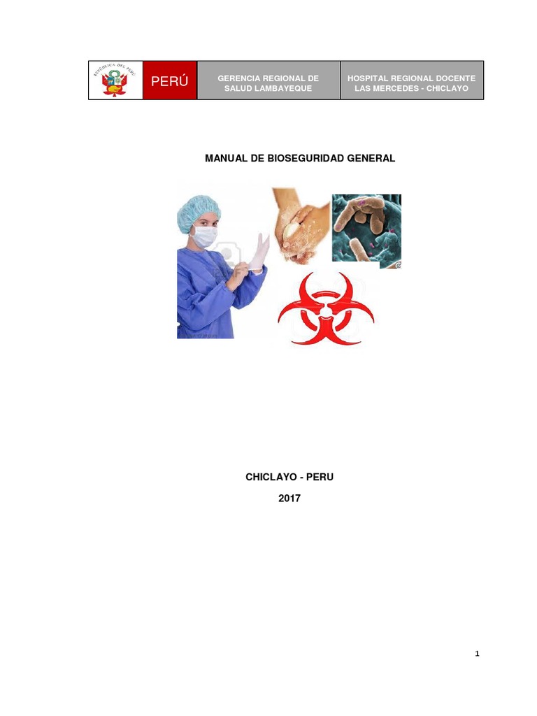 Manual de Bioseguridad - V2 | PDF | Lavado de manos | Infección adquirida en el hospital